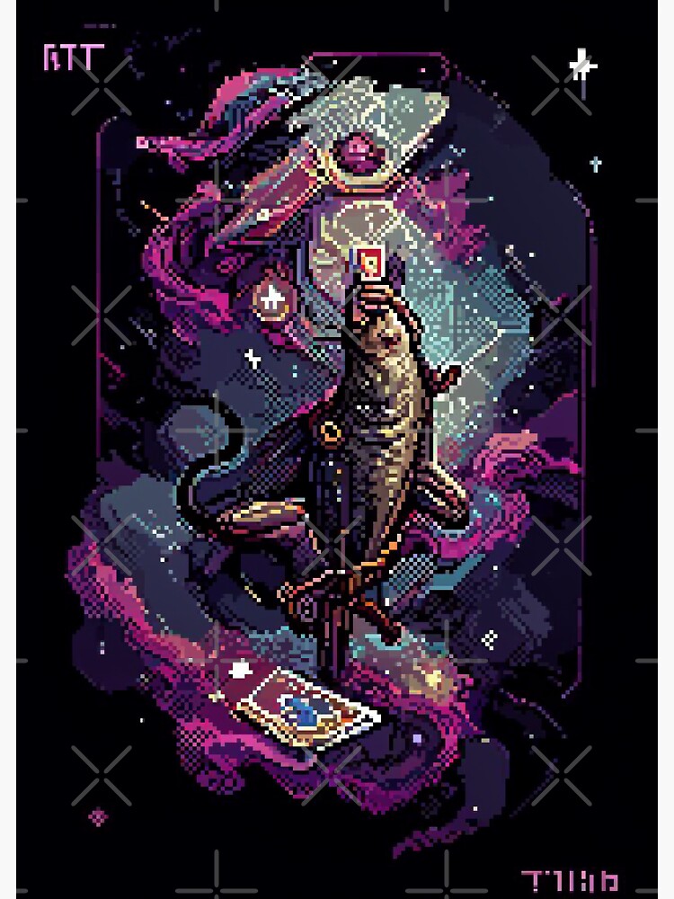 "catfish in space #3 animal tarot card" Sticker for Sale by ...