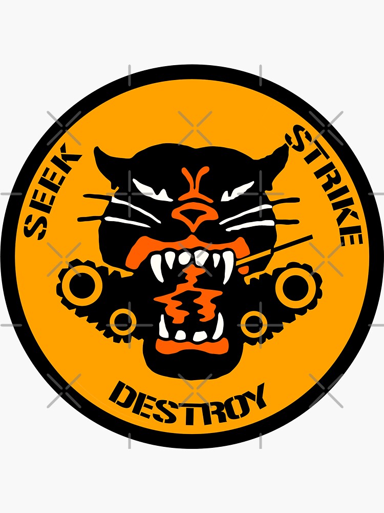 "US TANK DESTROYER BATTALION WW2" Sticker for Sale by TheRetroCompany ...