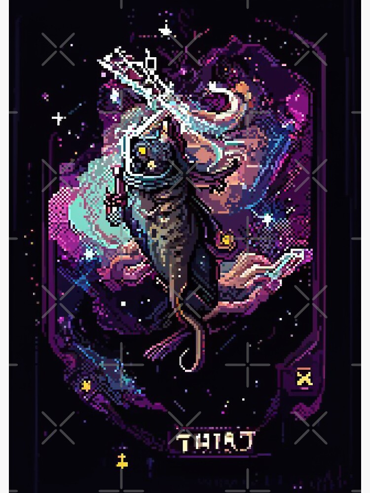 "catfish in space #5 animal tarot card" Sticker for Sale by ...