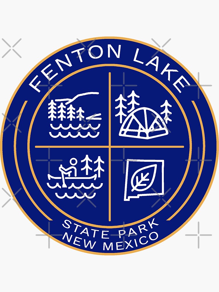 "Fenton Lake State Park Heraldic Logo" Sticker for Sale by VanyaKar ...