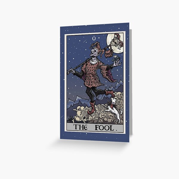 "The Fool Tarot Card Gothic Halloween Creepy Clown Jester Goth Horror ...