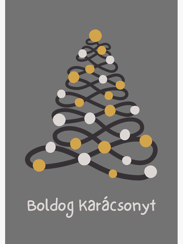 "Boldog Karácsonyt (happy Christmas in Hungarian) karácsonyi üdvözlőlap ...