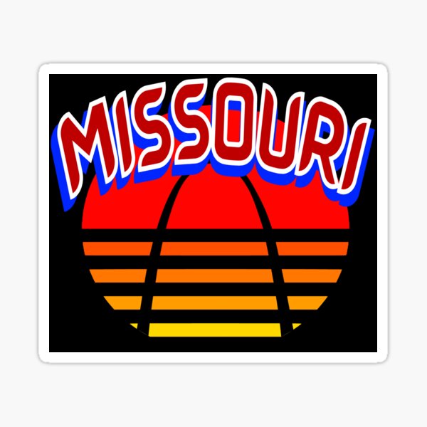 "Missouri Fading Sun Vintage - State Flag Tricolor 1" Sticker for Sale ...