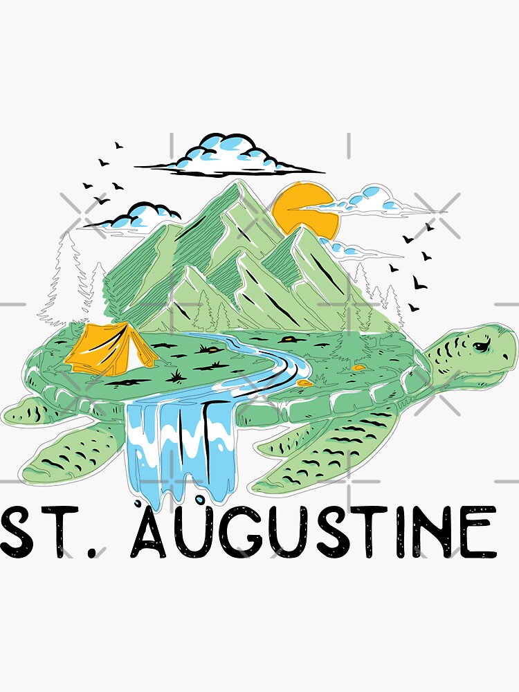 "St. Augustine Florida Sea Turtles Family Vacation " Sticker for Sale ...