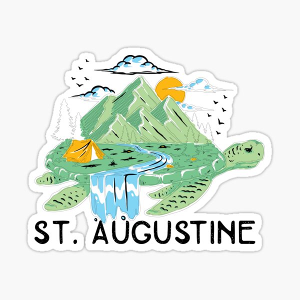 "St. Augustine Florida Sea Turtles Family Vacation " Sticker for Sale ...
