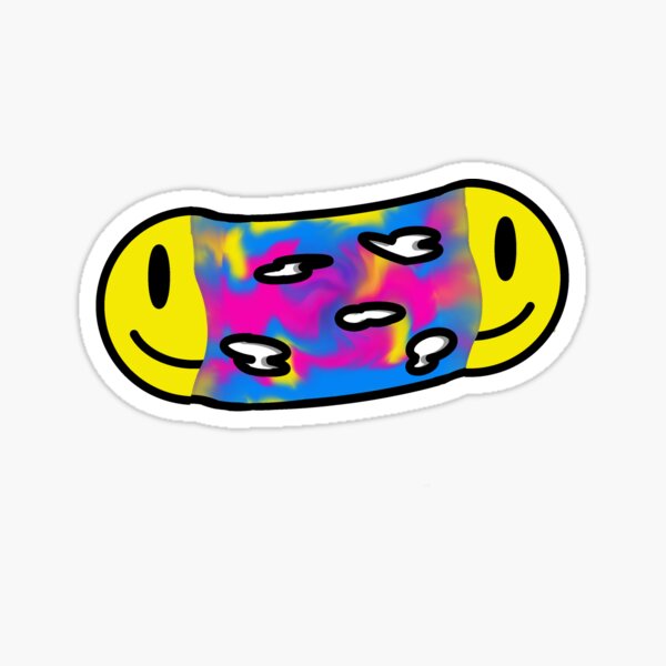 "Melted Smiley Face" Sticker for Sale by AcidicStonsey | Redbubble