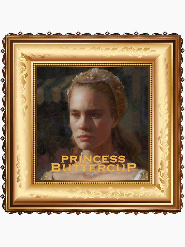 "Princess Buttercup Portrait (on White)" Sticker for Sale by ...