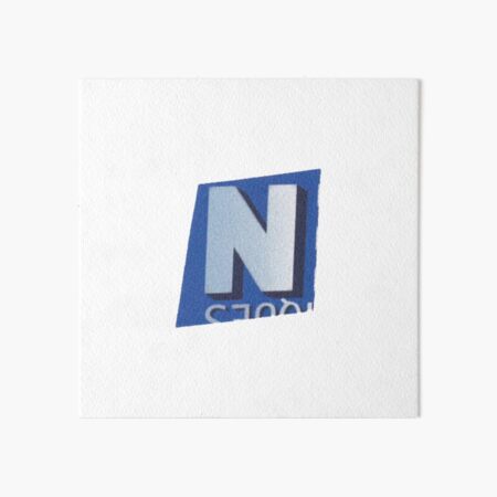"Ransom Note Letter N | Lettering, Lettering alphabet" Art Board Print ...