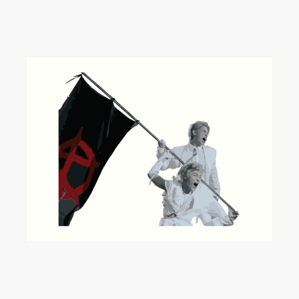 "ATEEZ guerrilla flag fanart san yeosang" Art Print for Sale by ilaboba ...