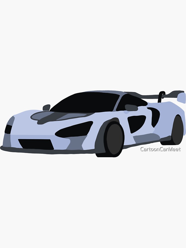 "European Hypercar Ceramic Grey" Sticker for Sale by CartoonCarMeet ...
