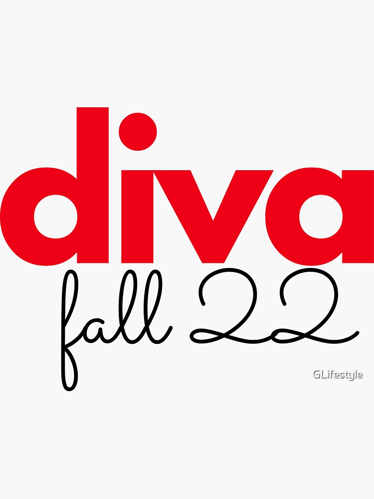 "Diva Fall 22' Delta Sigma DST Theta - Diva" Sticker for Sale by ...