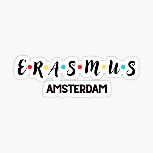 "Erasmus Amsterdam" Sticker for Sale by soniaaseguin | Redbubble