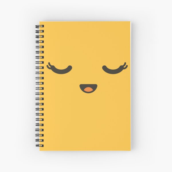 "Cute smiley kawaii face. Emoji faces. " Spiral Notebook for Sale by ...