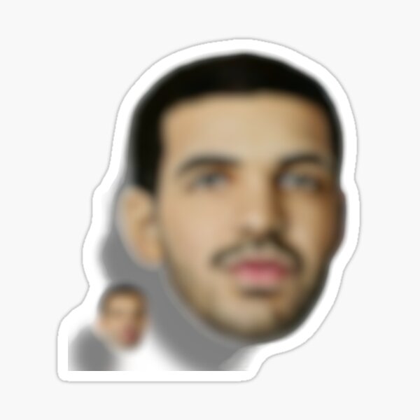 "Drake blurry face" Sticker for Sale by Oussamha | Redbubble