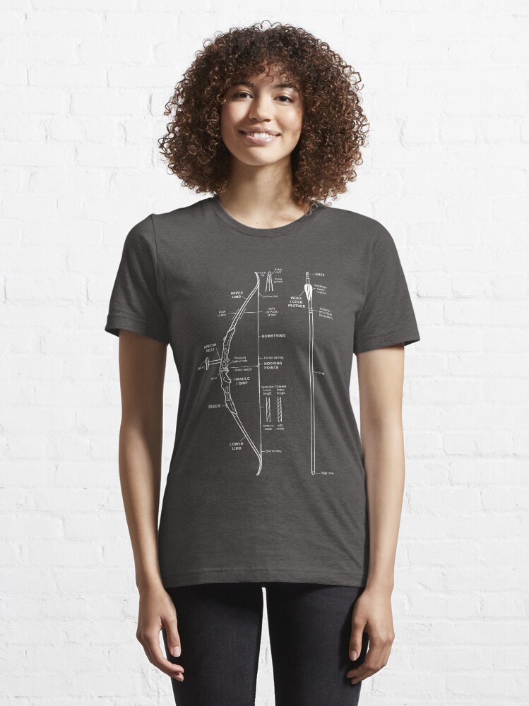 "Compound Bow Archery Hunting Anatomy T Shirt - Funny Bow" T-shirt for Sale by 5ftshirt ...