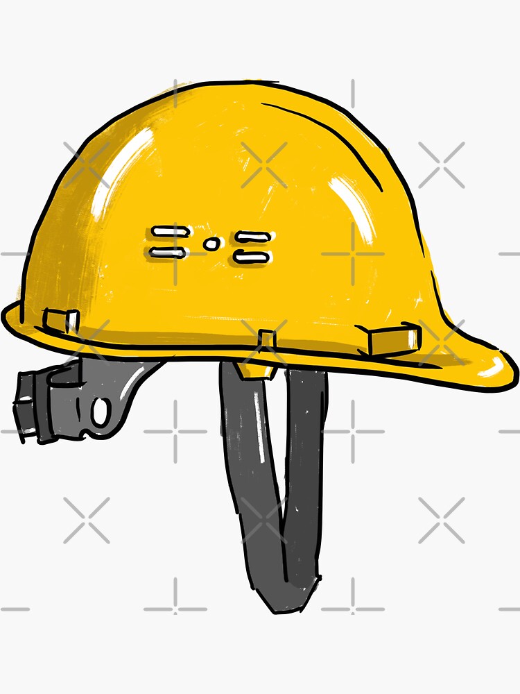 "Helmet" Sticker for Sale by SFK-workshop | Redbubble