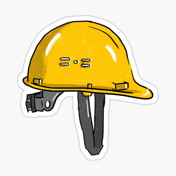 "Helmet" Sticker for Sale by SFK-workshop | Redbubble