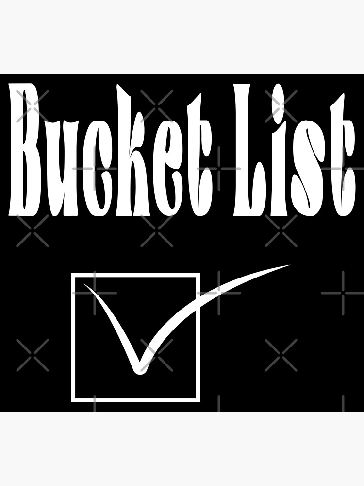 "Bucket List, Checkbox, Bucket List Item Complete, " Photographic Print ...