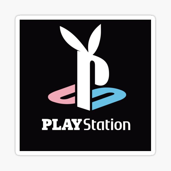 "Trans Pride Playstation Playboy Parody Logo" Sticker for Sale by ...