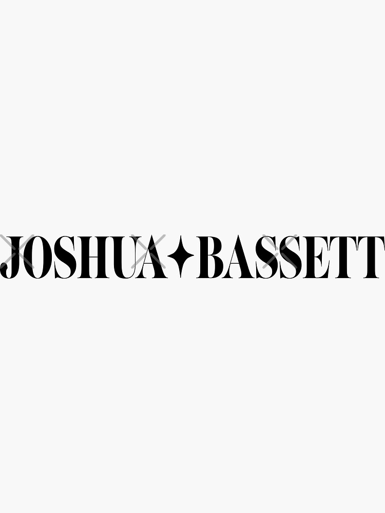 "Joshua Bassett Merch Joshua Bassett Logo" Sticker for Sale by ...