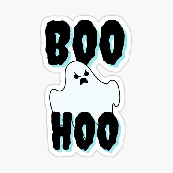 "Boo-Hoo" Sticker for Sale by DeeCreative | Redbubble