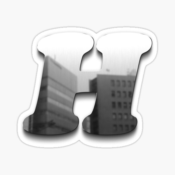 "H letter" Sticker for Sale by Oxery | Redbubble