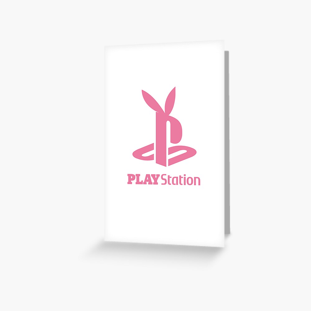 "Pink Playboy/Playstation Parody Logo" Greeting Card for Sale by ...