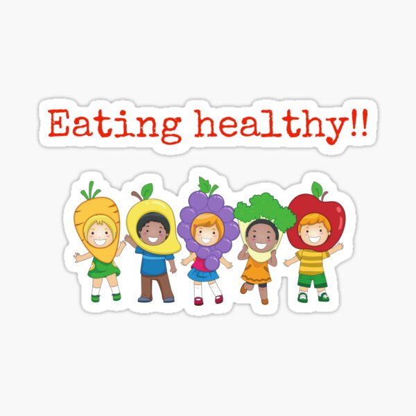 "HEALTHY EATING | LETTERING FRASES | LETTERING PHRASES" Sticker for ...
