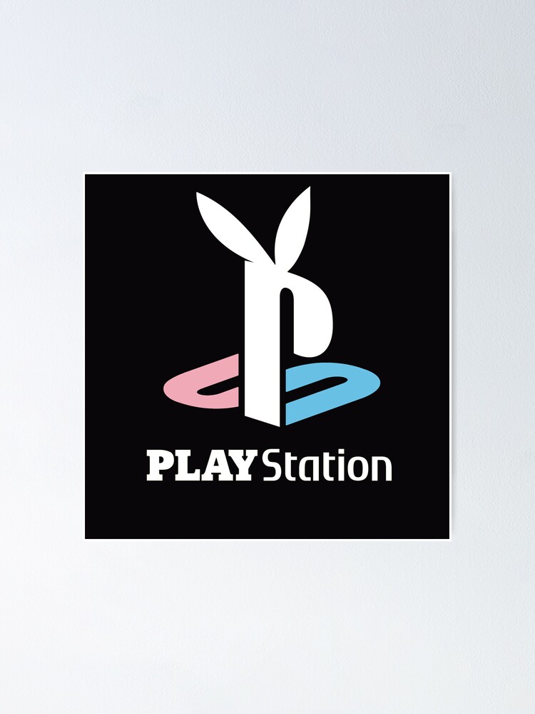 "Trans Pride Playstation Playboy Parody Logo" Poster for Sale by ...