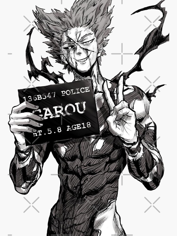 "Garu- one punch man" Sticker for Sale by Bel-maidi | Redbubble