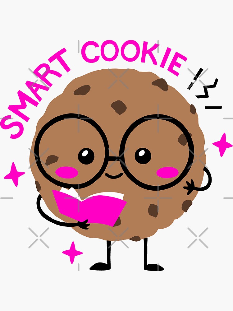 "Smart Cookie Sticker, motivation feedback sticker" Sticker for Sale by ...