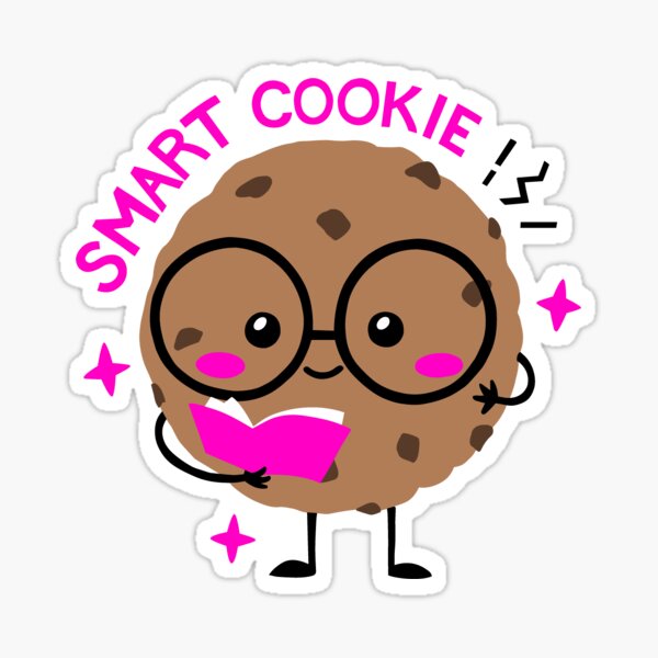 "Smart Cookie Sticker, motivation feedback sticker" Sticker for Sale by ...