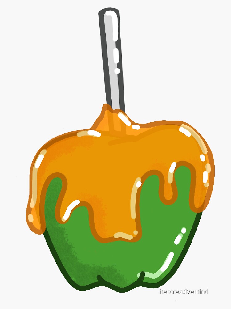 "Caramel Apple" Sticker for Sale by hercreativemind | Redbubble