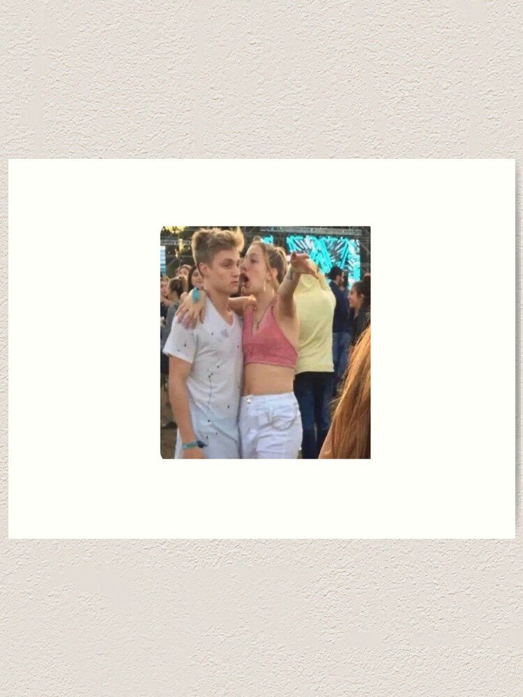 "Girl Explaining meme - Girl yelling at her boyfriend meme" Art Print ...