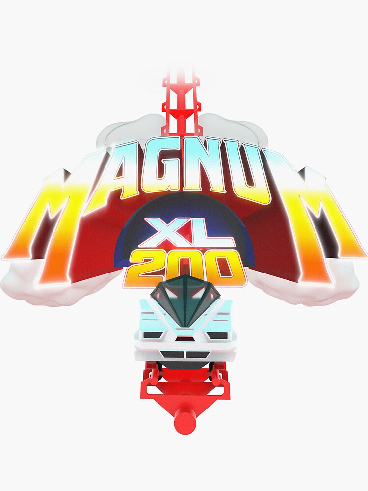 "Magnum XL 200" Sticker for Sale by Mikevthrilltees | Redbubble