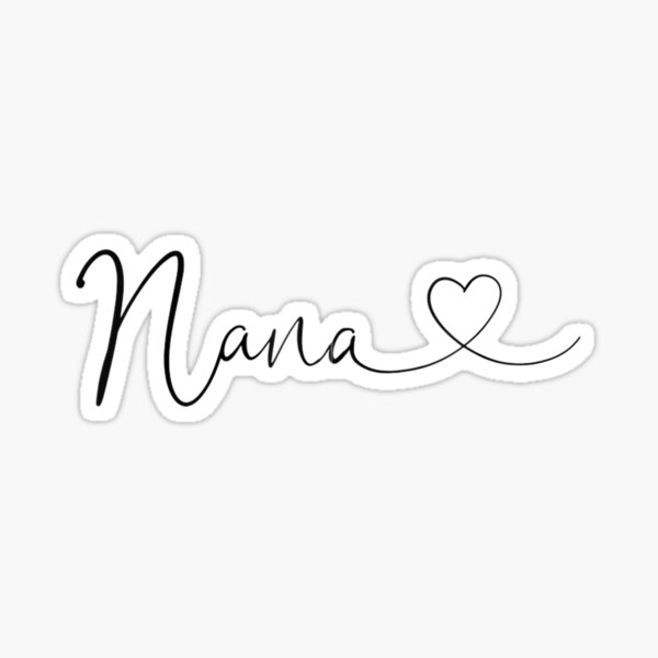 Pegatina «Nana Para la abuela Mujer Navidad Día de la Madre Cumpleaños ...