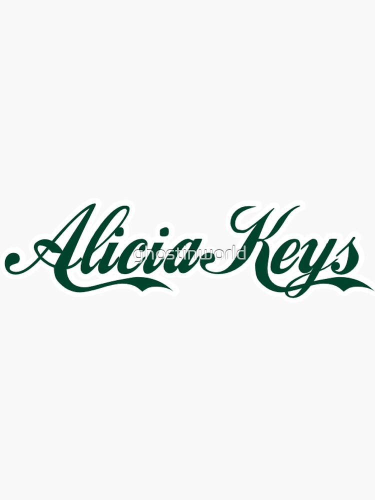 "alicia keys" Sticker for Sale by ghostinworld | Redbubble