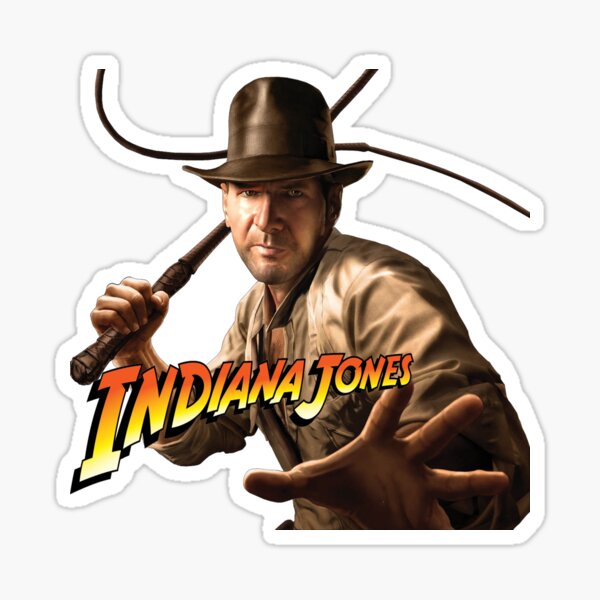 "Indiana Jones" Sticker for Sale by evitagucci | Redbubble