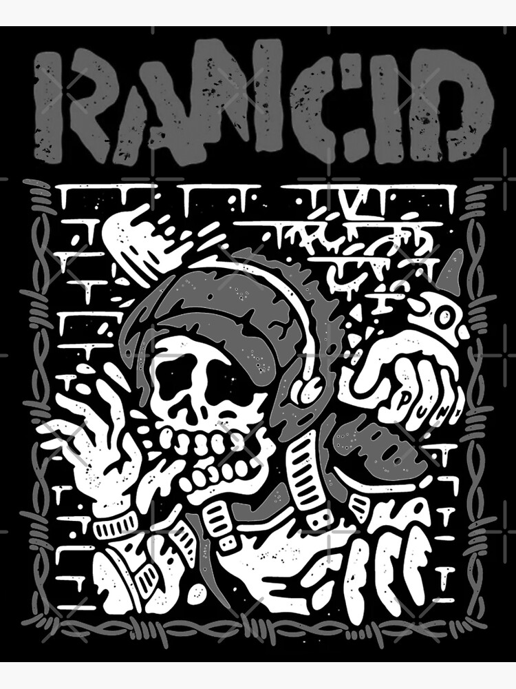 "Rancid - Punk Poster, original illustration for the legendary hardcore ...