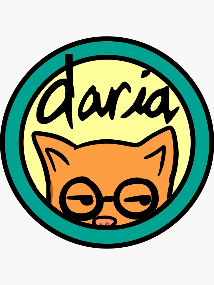 "Cat Daria - Logo" Sticker for Sale by Feertower | Redbubble