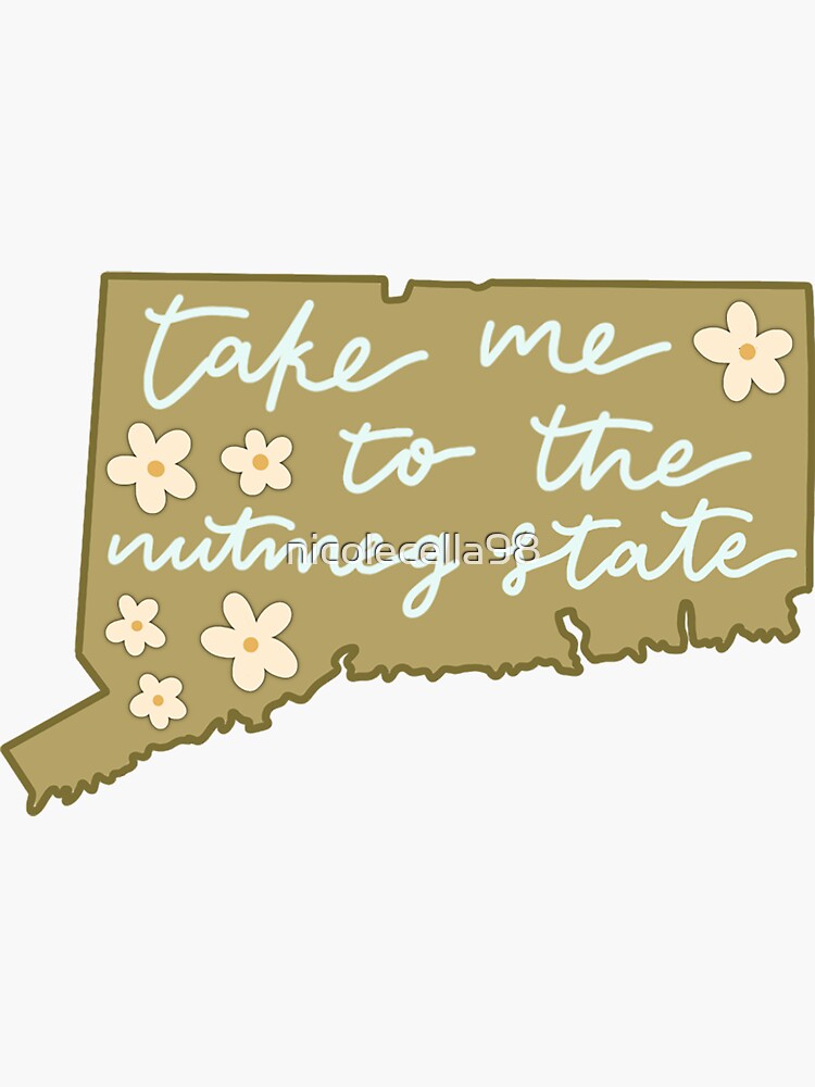 "Connecticut" Sticker for Sale by nicolecella98 | Redbubble