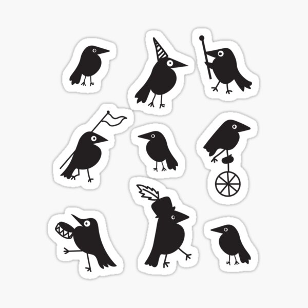 "Silly Bird Parade Sheet " Sticker for Sale by BirgittJansen | Redbubble