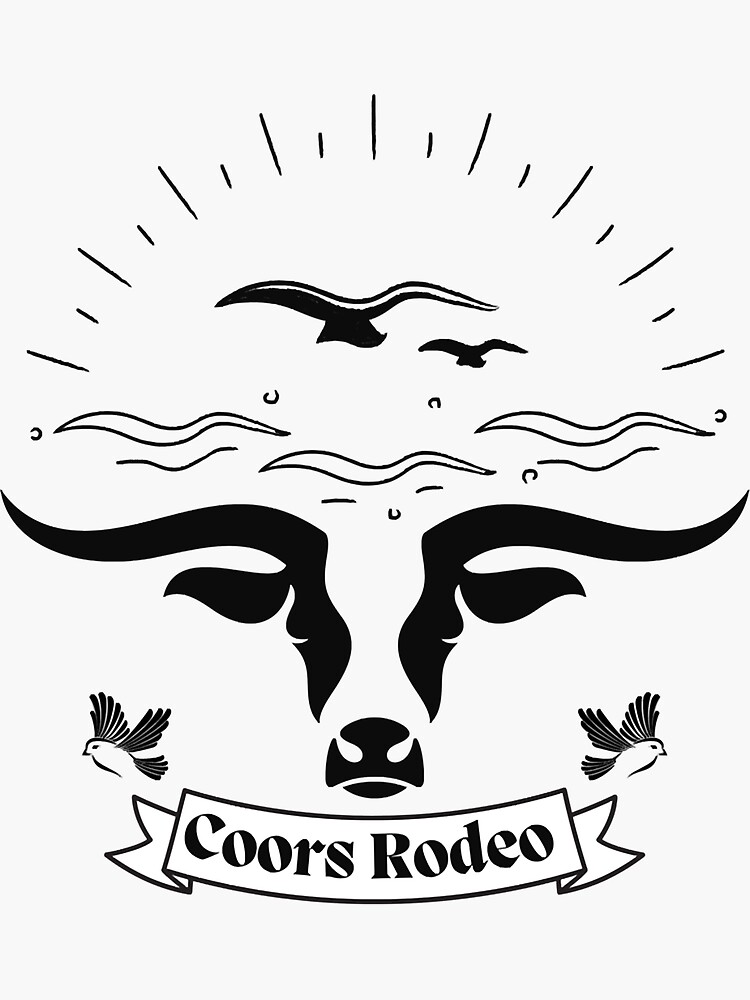 "Coors Banquet Rodeo Logo Distressed" Sticker for Sale by ocampoajke ...