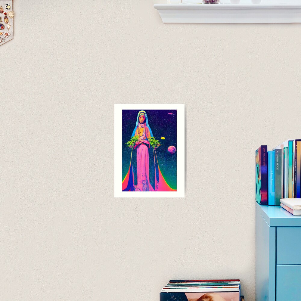 "Our Lady of the Galaxy - Cosmic Burning Bush 03 - Stoner Virgin Mary ...