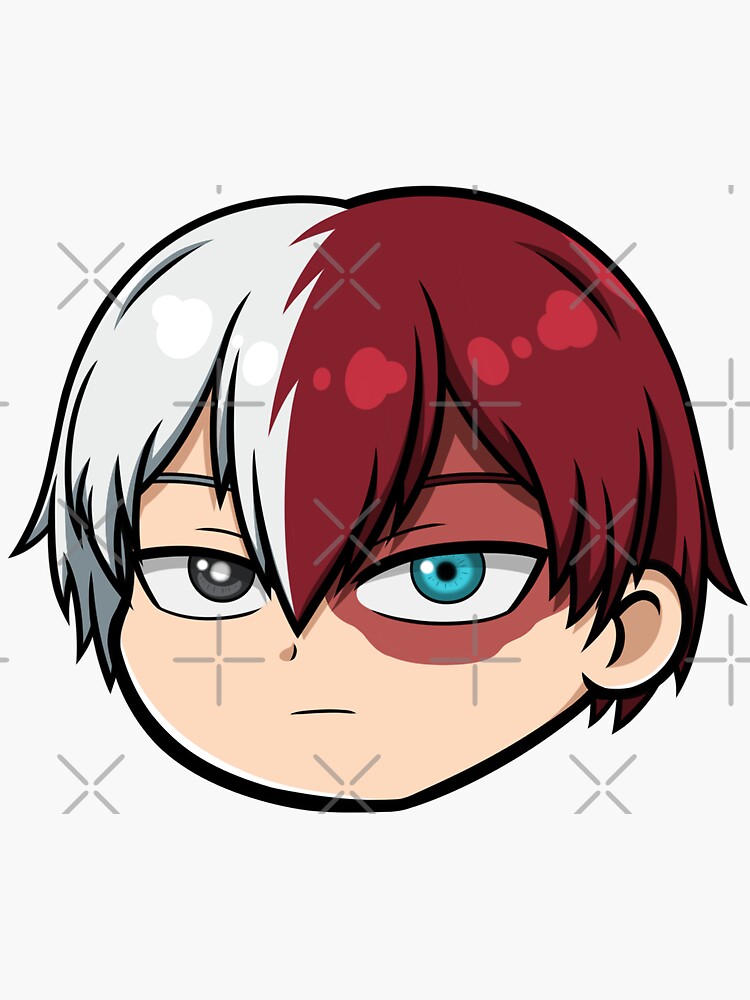 "Shoto Todoroki Chibi" Sticker for Sale by BirblyTea | Redbubble