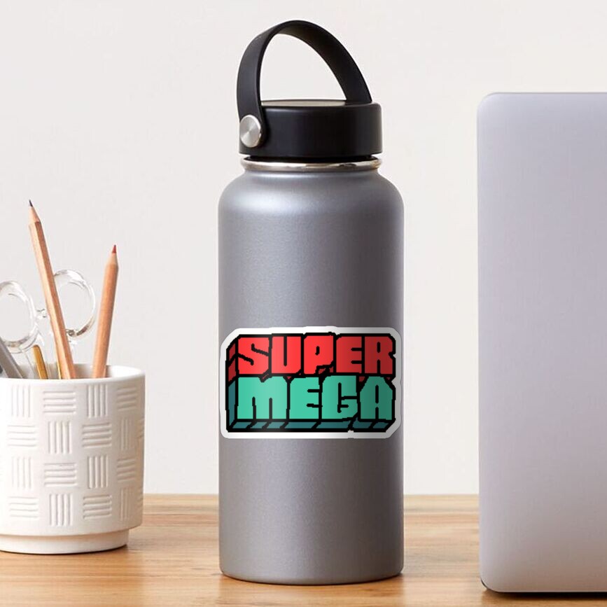 "SuperMega Logo Merch" Sticker for Sale by sp00kyboi | Redbubble