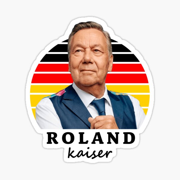 "Roland Kaiser With German Flag" Sticker for Sale by sayedmossad ...