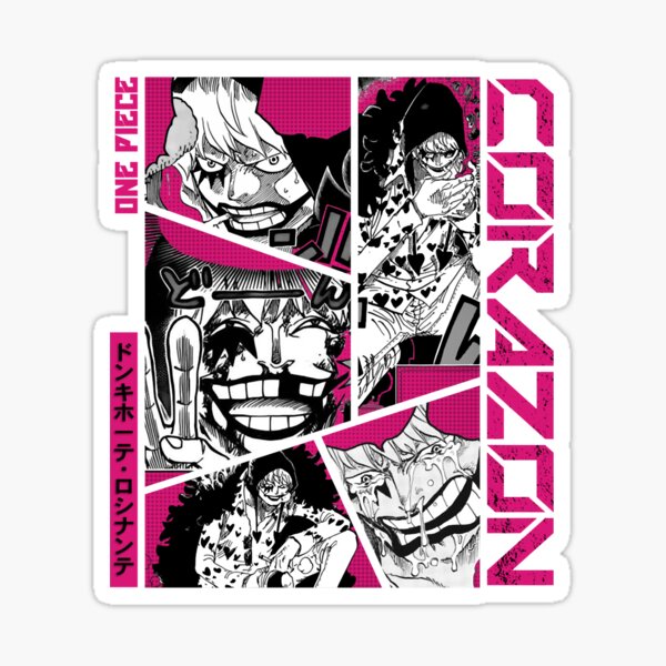 "Corazon One Piece" Sticker for Sale by ShonnaWener | Redbubble