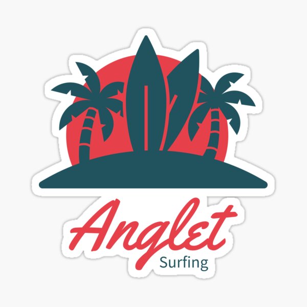 "anglet" Sticker for Sale by Art-By-Anthony | Redbubble
