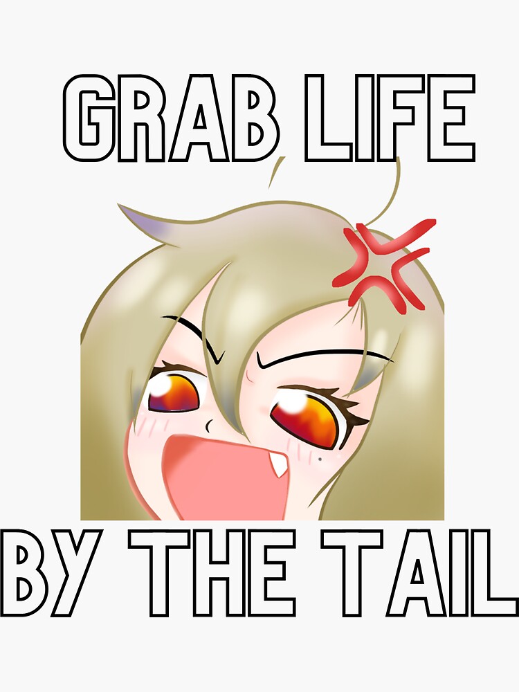 "Yank The Tail" Sticker for Sale by ivyisadino | Redbubble